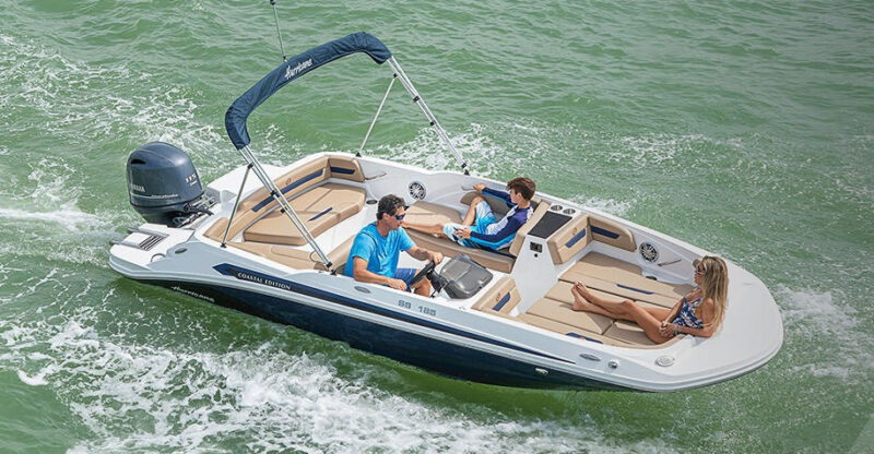 Hurricane Deck Boat 90hp Rental Myrtle Beach Watersports